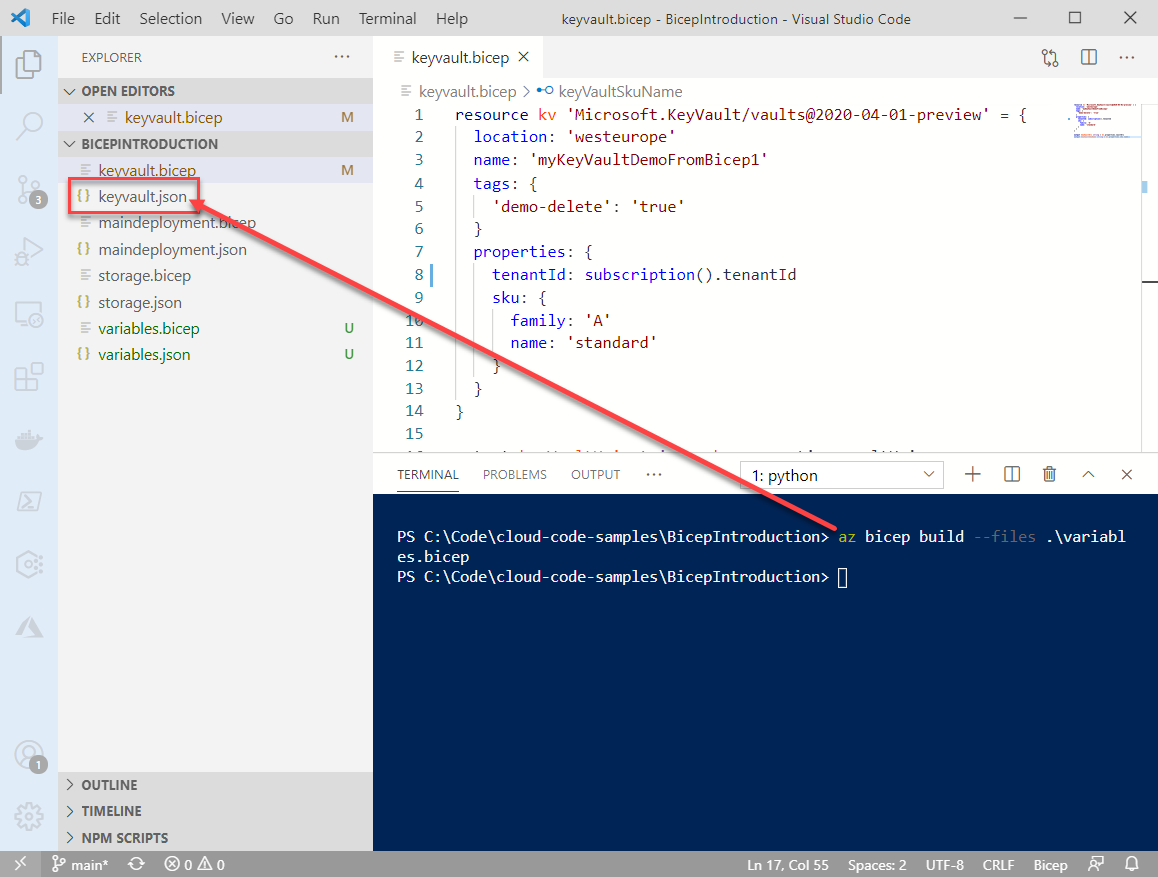 Getting started with Azure Bicep for ARM template creation