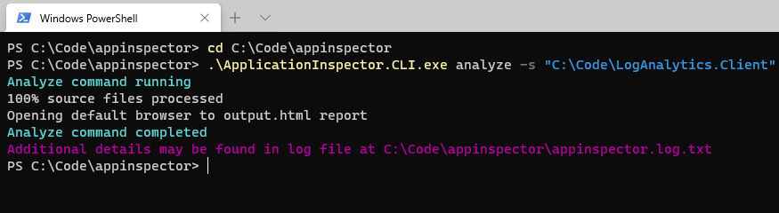 Use the Microsoft Application Inspector to analyze your source code