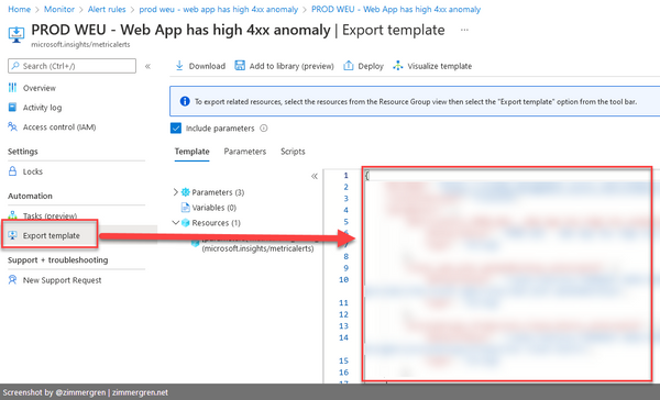 Create Azure Monitor alert rules with Azure Bicep