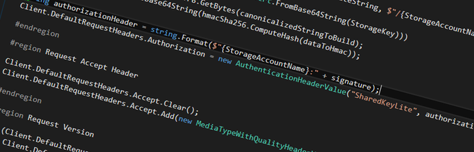 Solved Authentication With Azure Storage Rest Api In C