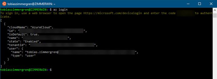 Easily set up Azure CLI with Bash on Ubuntu, on Windows 10
